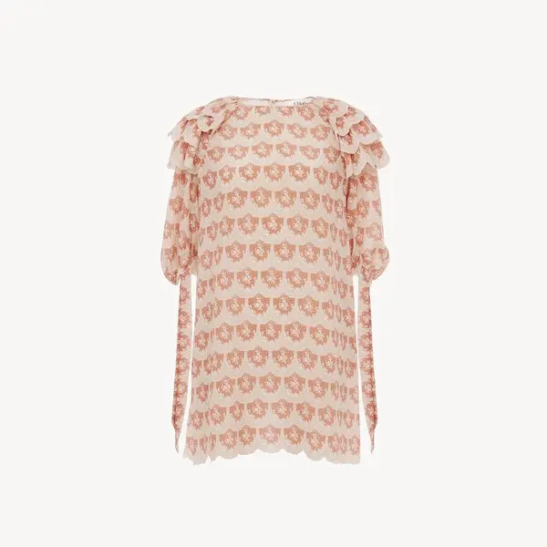 Chloé Puff-sleeve Mini Dress