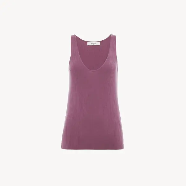 Chloé Tank Top In Wool Knit