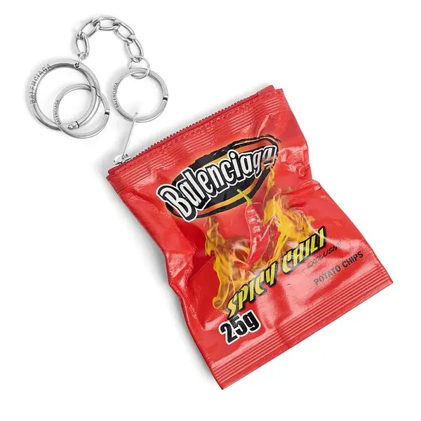 Balenciaga Charm/ Keychain Chips - Red