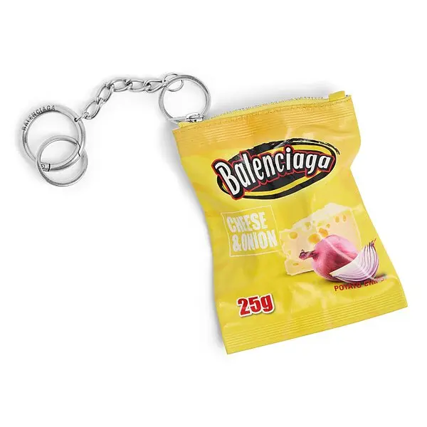 Balenciaga Charm/ Keychain Chips - Yellow