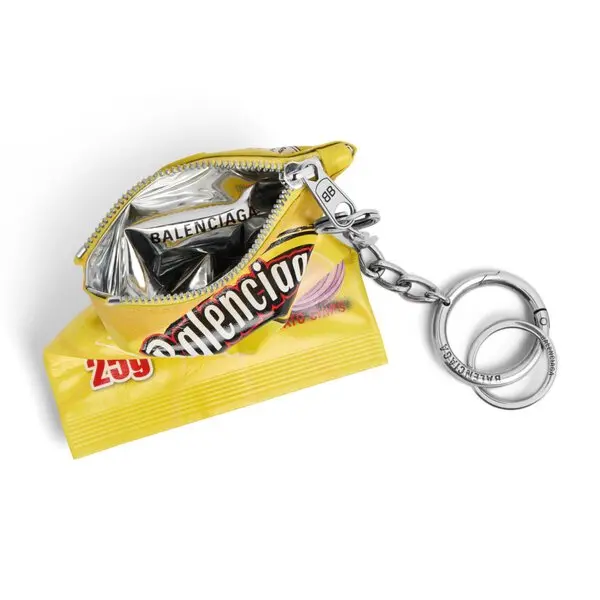 Balenciaga Charm/ Keychain Chips - Yellow