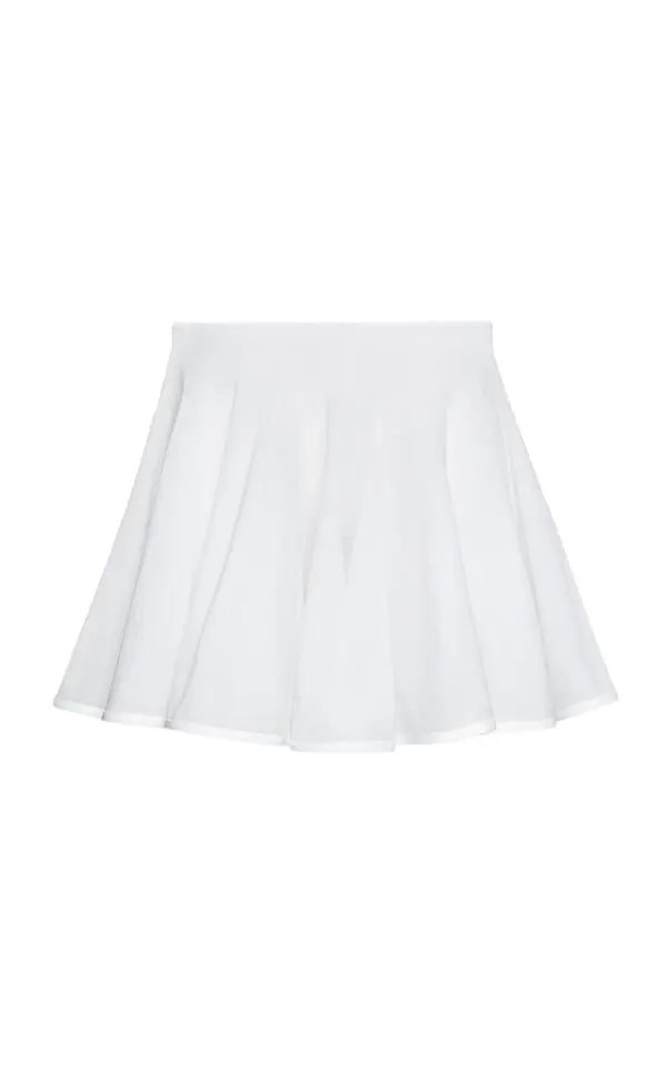 Alaïa Cotton Skater Mini Skirt - White