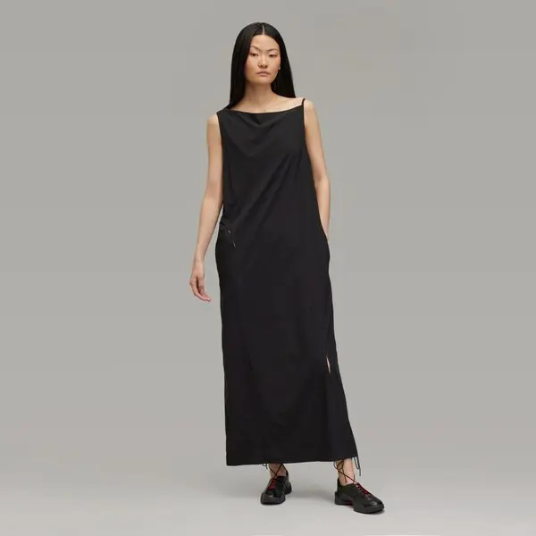black halter neck long dress Jessa Plunge Halter Neck Maxi Dress main image 1