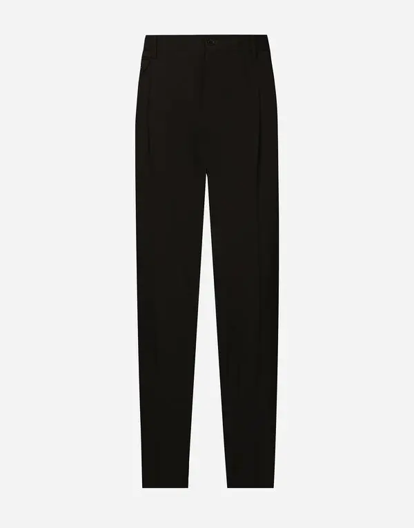Dolce & Gabbana Tailored Stretch Twill Pants - Black