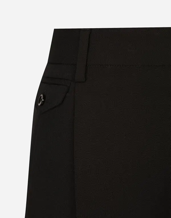 Dolce & Gabbana Tailored Stretch Twill Pants - Black