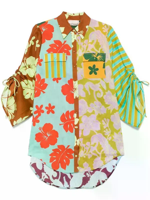 ALEMAIS Poppy Spliced Shirt