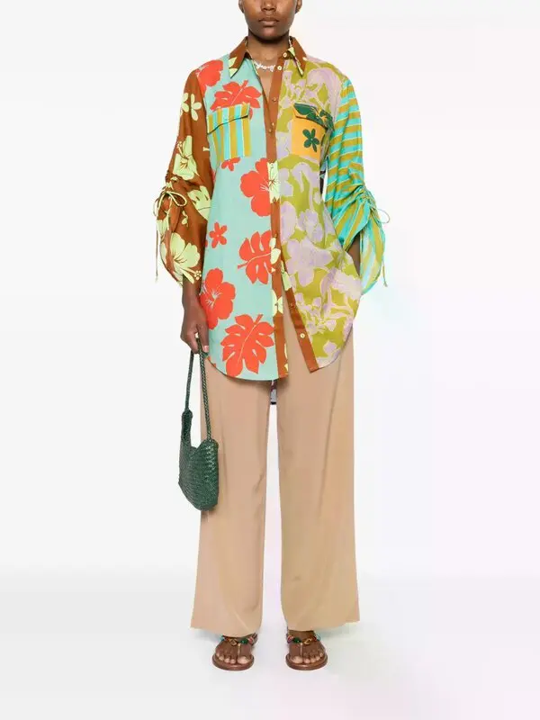 ALEMAIS Poppy Spliced Shirt