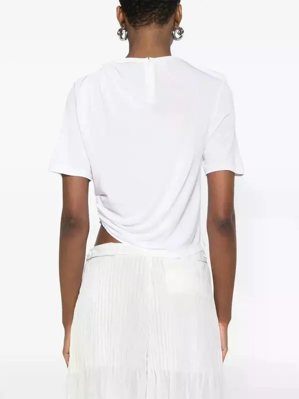 Christopher Esber Quartz-embellished Crop Top