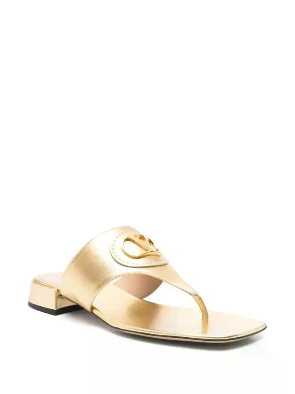 Valentino Garavani Vlogo Leather Sandals