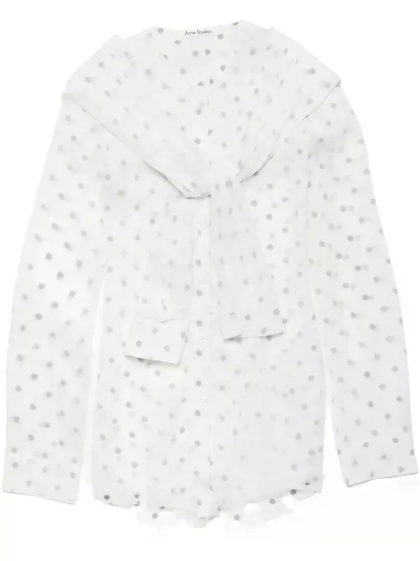 Acne Studios Layered Tie-neck Blouse - White