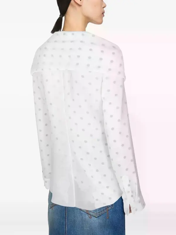 Acne Studios Layered Tie-neck Blouse - White