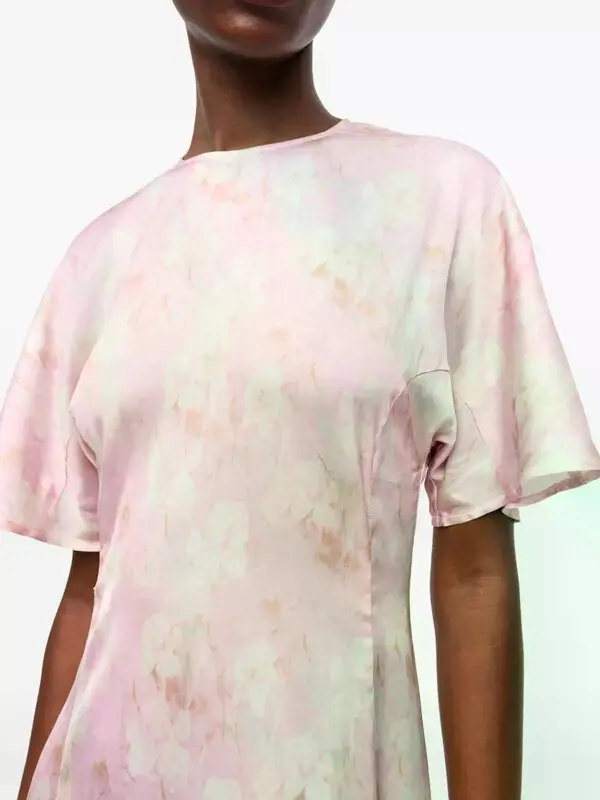 GANNI Printed Maxi Dress - Pink