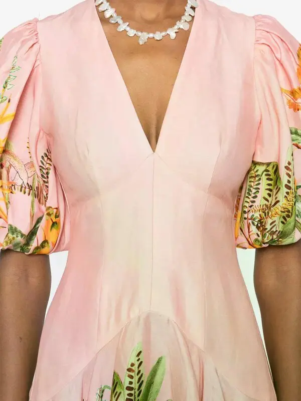 Alemais Papaya Mini Dress In Pink | Editorialist
