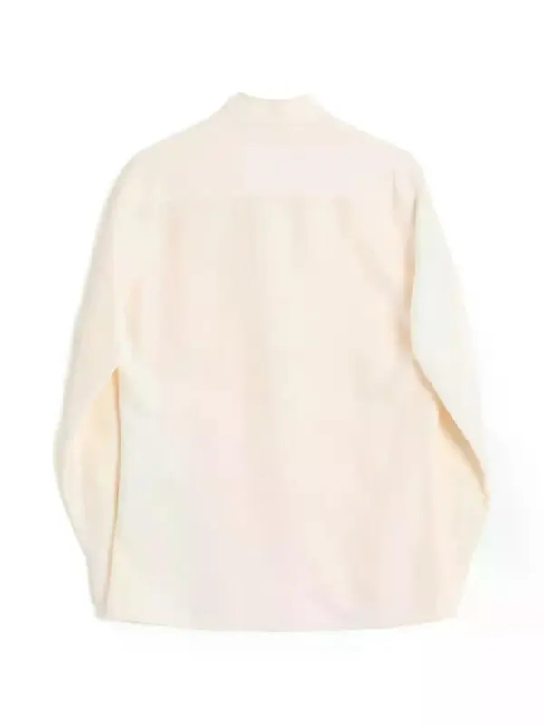 Valentino Garavani Silk Shantung Shirt With Toggle - Neutrals