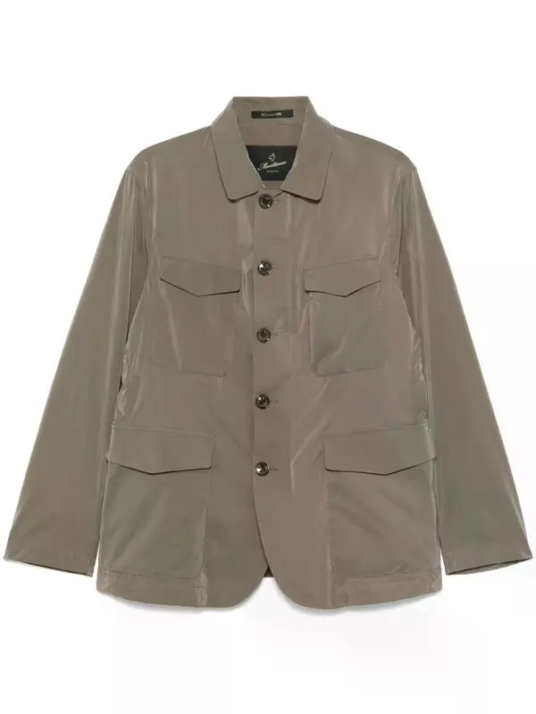 MONTECORE Classic-collar Shirt Jacket - Neutrals