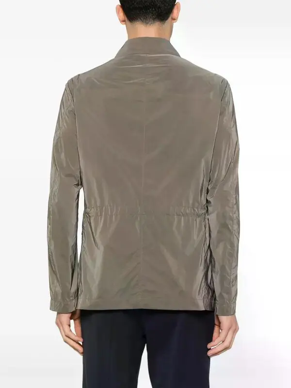 MONTECORE Classic-collar Shirt Jacket - Neutrals