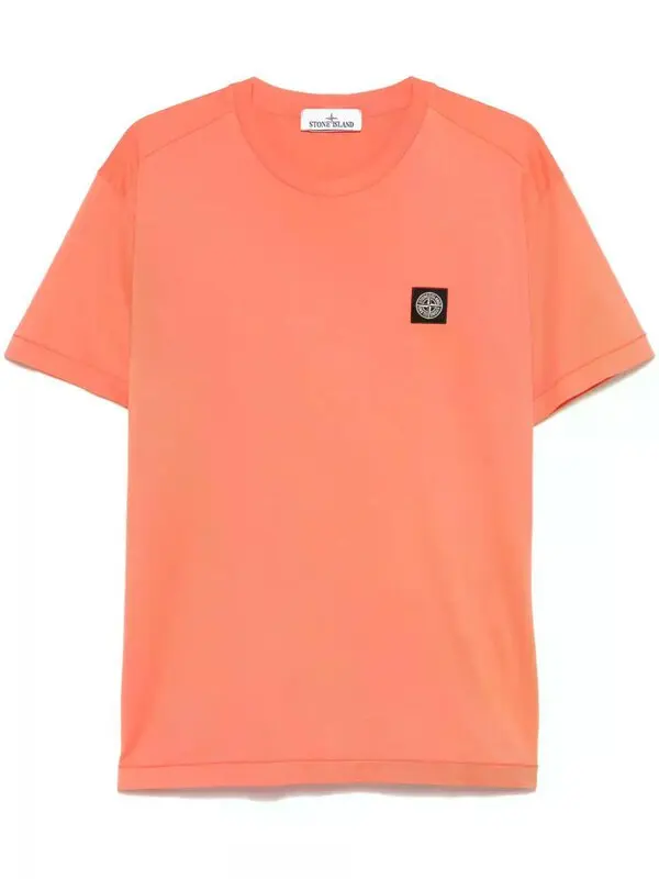 Stone Island Cotton Jersey T-shirt - Orange