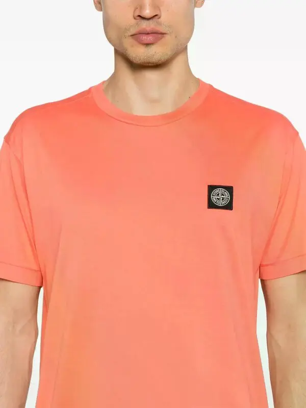 Stone Island Cotton Jersey T-shirt - Orange