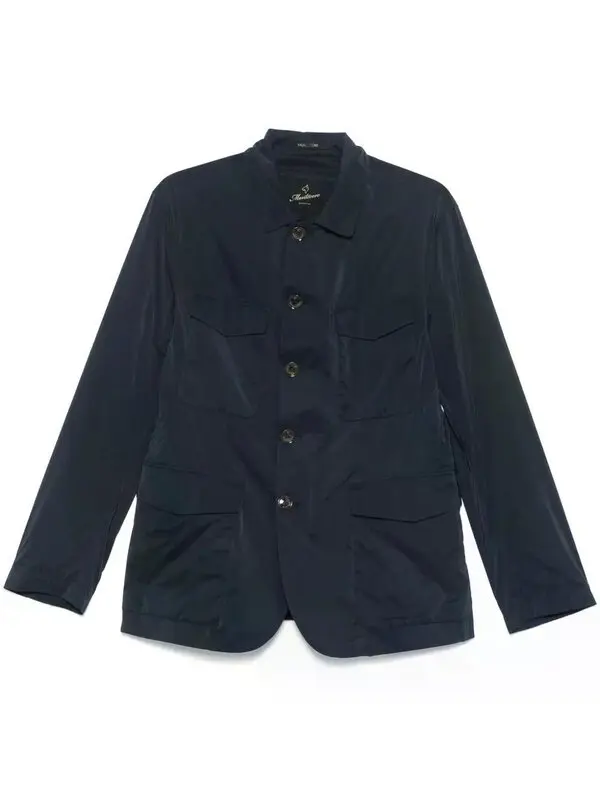 MONTECORE Classic-collar Shirt Jacket - Blue