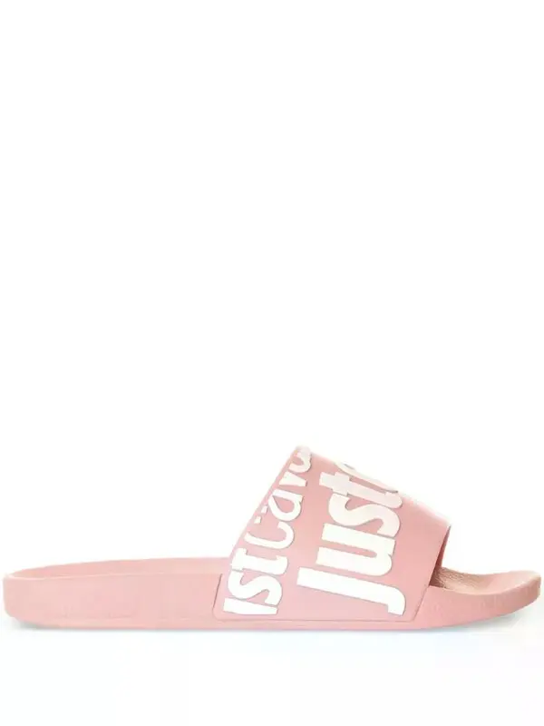 Just Cavalli Logo-print Slippers - Pink