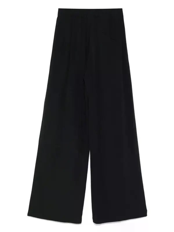 Federica Tosi Crepe De Chine Trousers - Black