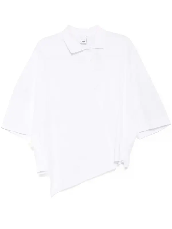 Gaze De Lin Gdel Asymmetric Polo Top