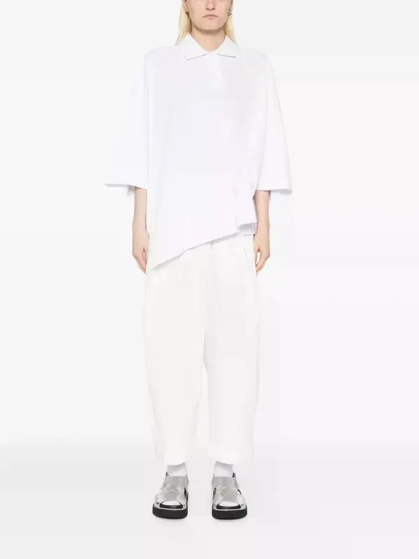 Gaze De Lin Gdel Asymmetric Polo Top