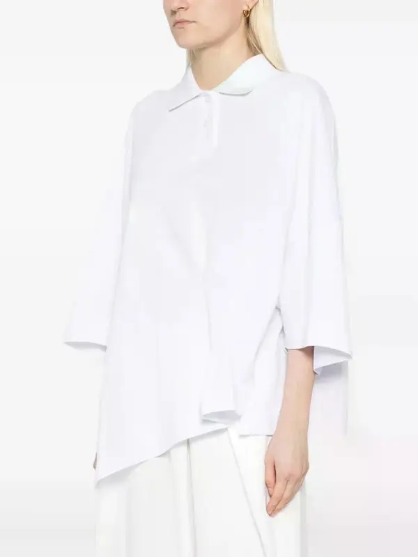 Gaze De Lin Gdel Asymmetric Polo Top