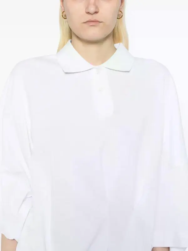 Gaze De Lin Gdel Asymmetric Polo Top