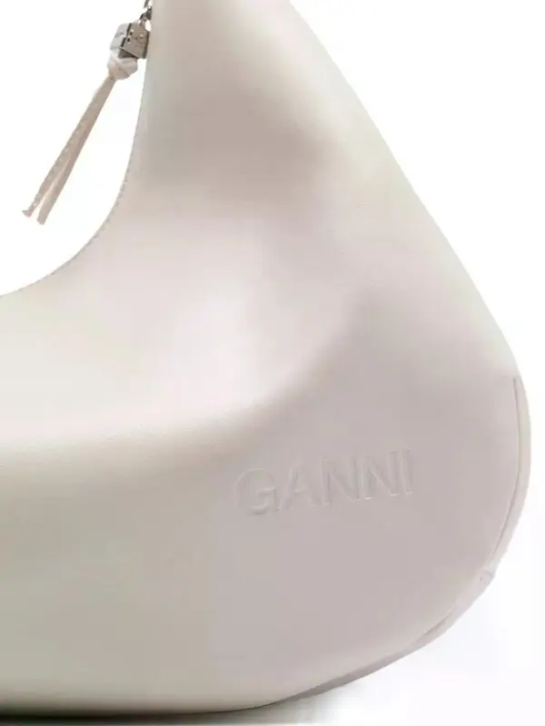 GANNI Logo-debossed Bag - Neutrals