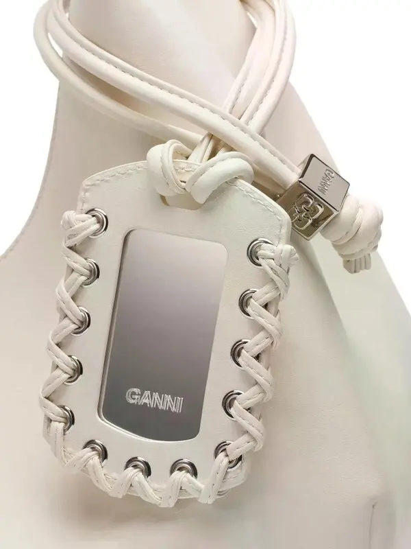 GANNI Logo-debossed Bag - Neutrals