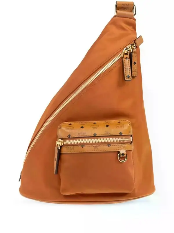 Mcm Aren Sling Backpack - Brown