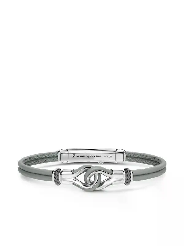 ZANCAN Logo-engraved Bracelet - Grey