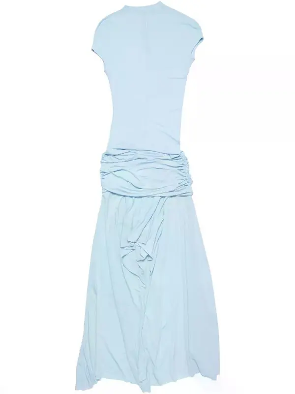 Acne Studios Draped Mock Neck Dress