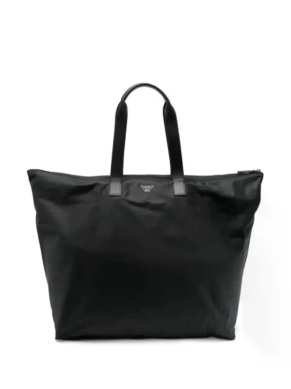 Emporio Armani Logo-plaque Tote - Black