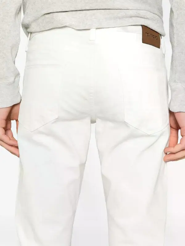 TOM FORD Ripped-detail Jeans - White