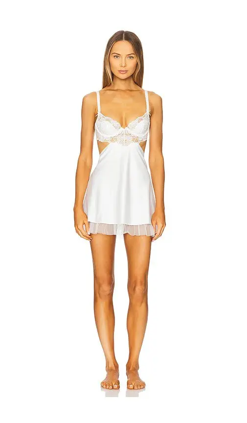 For Love & Lemons Blushing Blooms Mini Slip