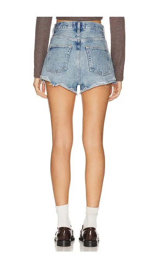 AGOLDE Ridley High Rise Denim Short - Chant