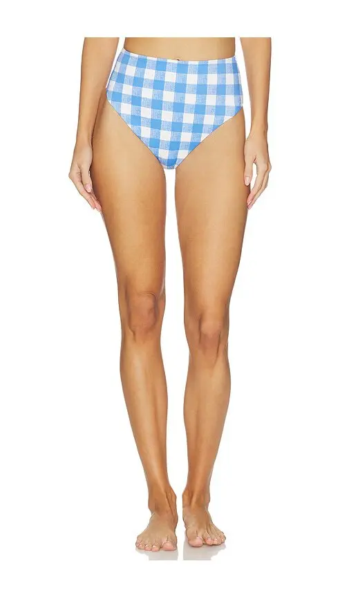 CLEOBELLA Kimber Bikini Bottom - Blue Bonnet Gingham