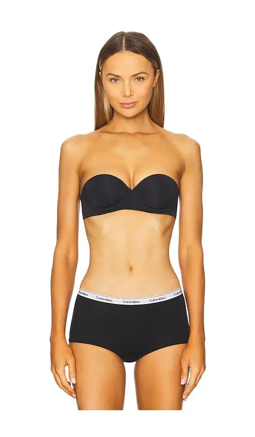 Calvin Klein Strapless Capsule Push Up Bra - Black
