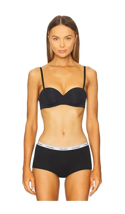 Calvin Klein Strapless Capsule Push Up Bra - Black