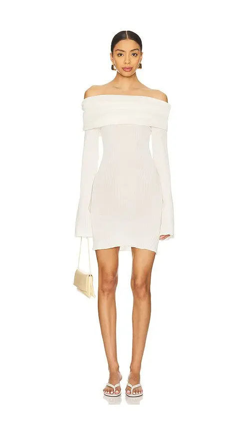 SEROYA Galli Mini Dress - Eggshell