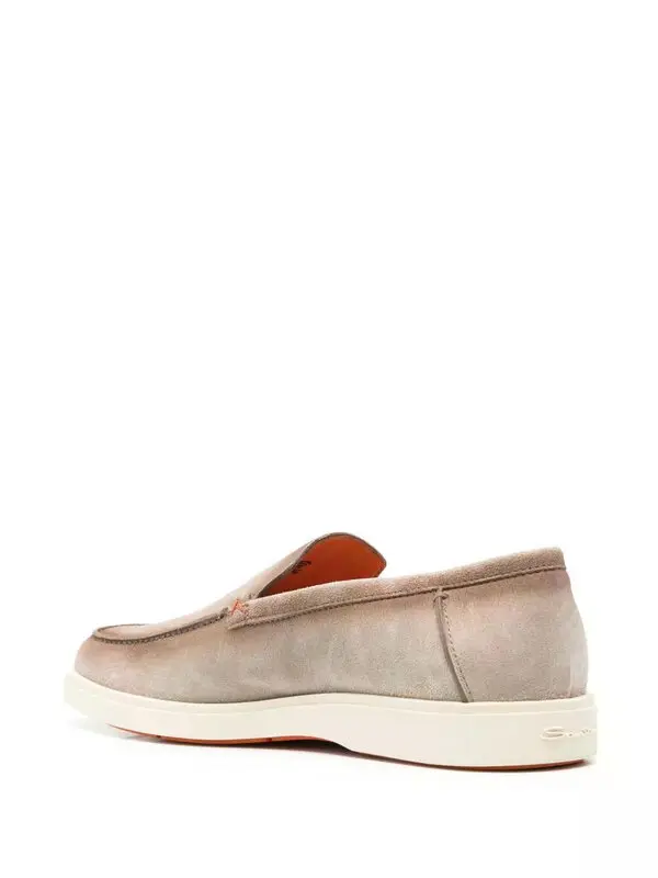 Santoni Suede Loafers - Grey