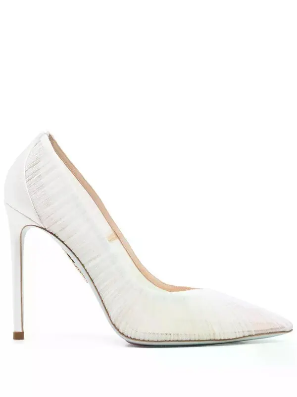AQUAZZURA 105mm Voile Pumps - White