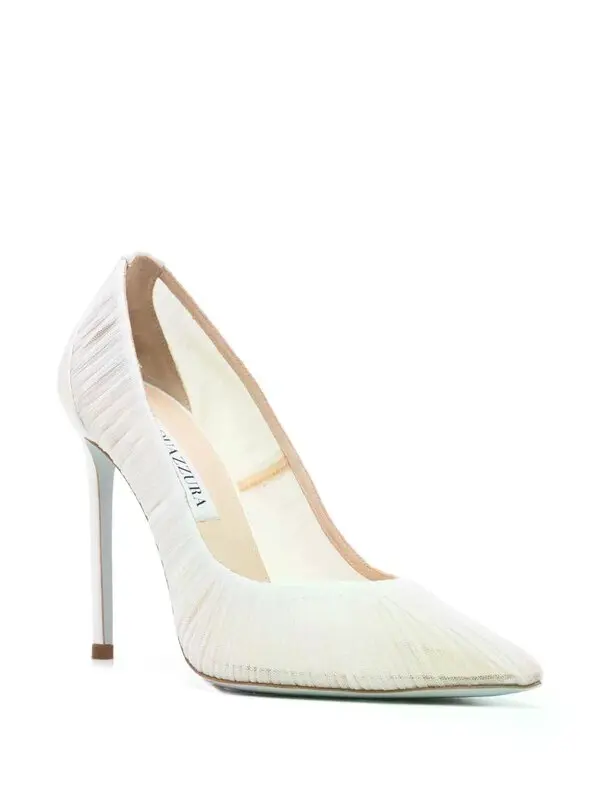 AQUAZZURA 105mm Voile Pumps - White
