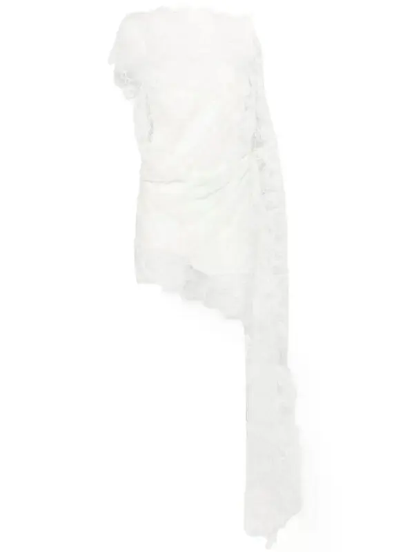 Christopher Esber Floating Lace Mini Dress - White