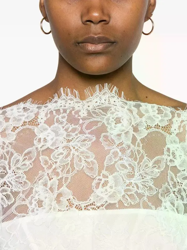 Christopher Esber Floating Lace Mini Dress - White | Editorialist