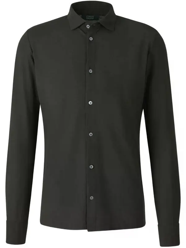 ZANONE Cotton Shirt - Green