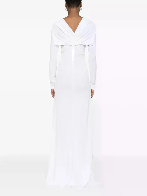 Christopher Esber Arced Palm Maxi Dress - White