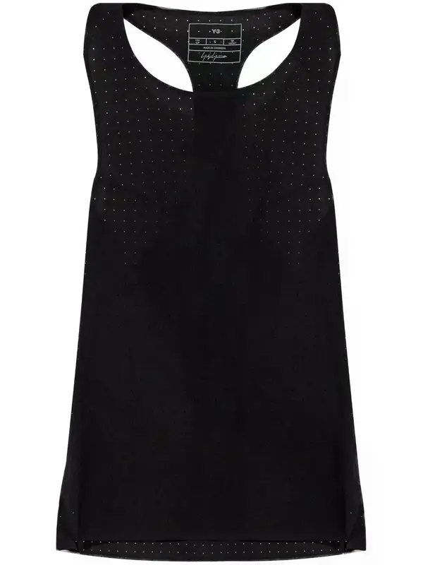Y3 Perforated-detail Tank Top